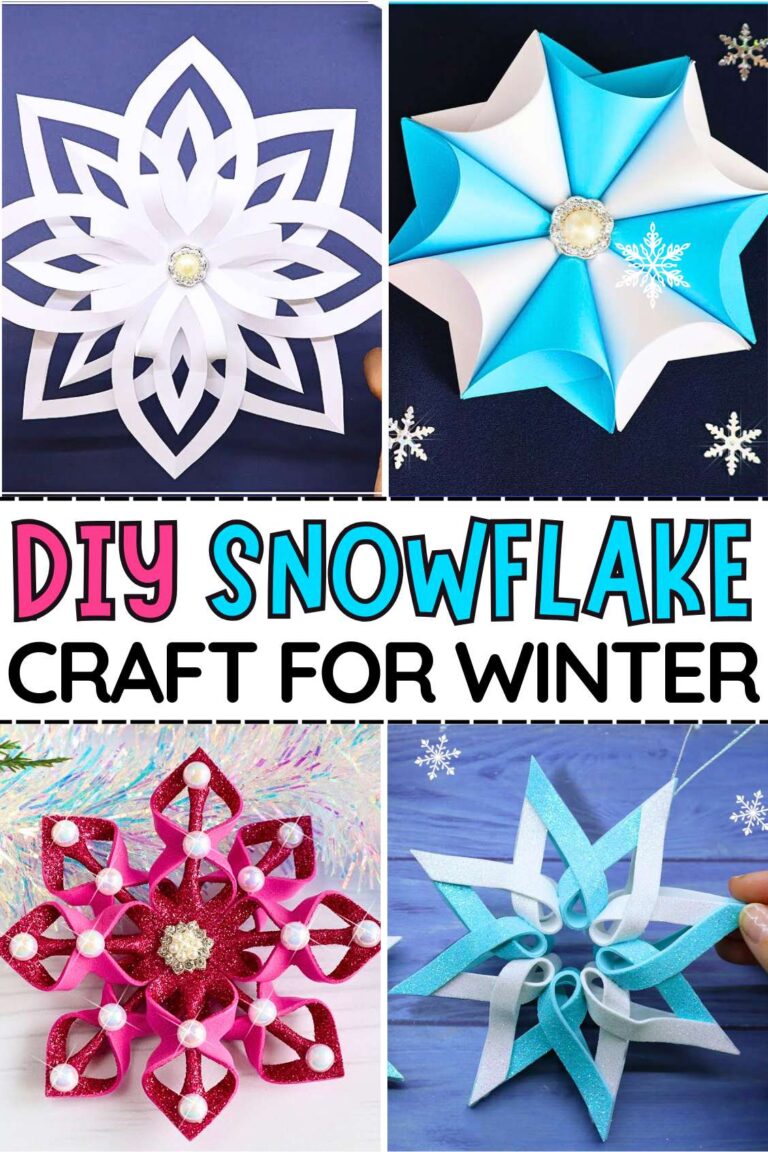 Ways to Craft Winter Snowflakes (Glitter, Paper & Pipe Cleaner)