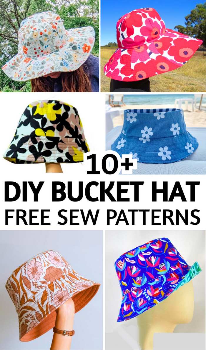 Ways to Sew Bucket Hat with FREE PATTERNS : Crafts Hive